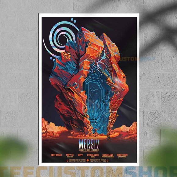 Handmade | Art | Mersiv Journey To Mark Red Rocks April 6th 223 Poster ...